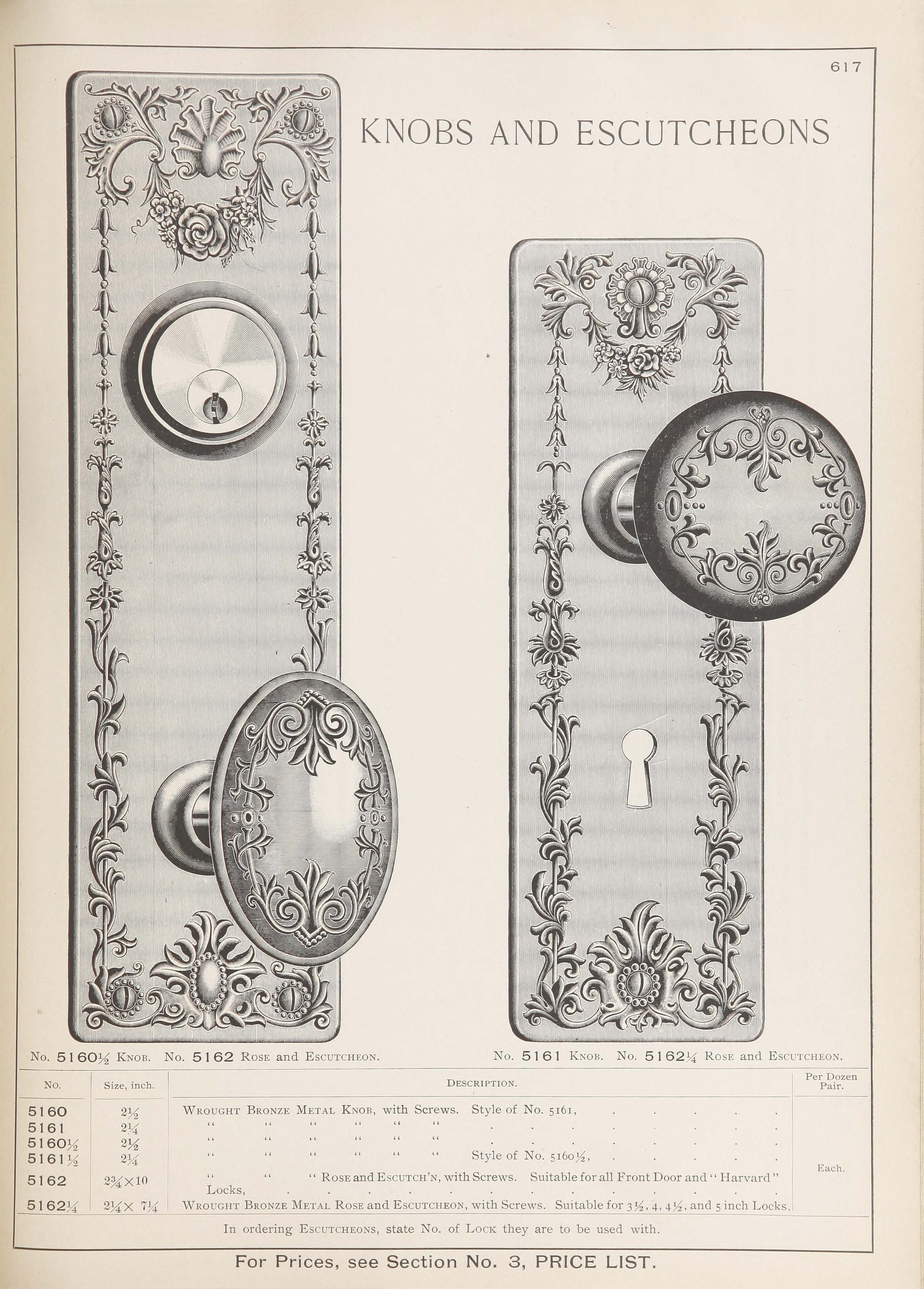 Historic Houseparts, Inc. > Antique Door Plates > Antique Wrought Steel ...