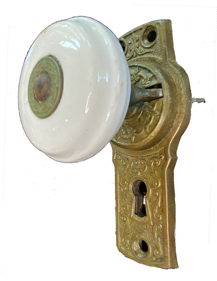 Historic Houseparts, Inc. > Antique Gilbert Door Hardware > Antique Gilbert Lock Co. White ...