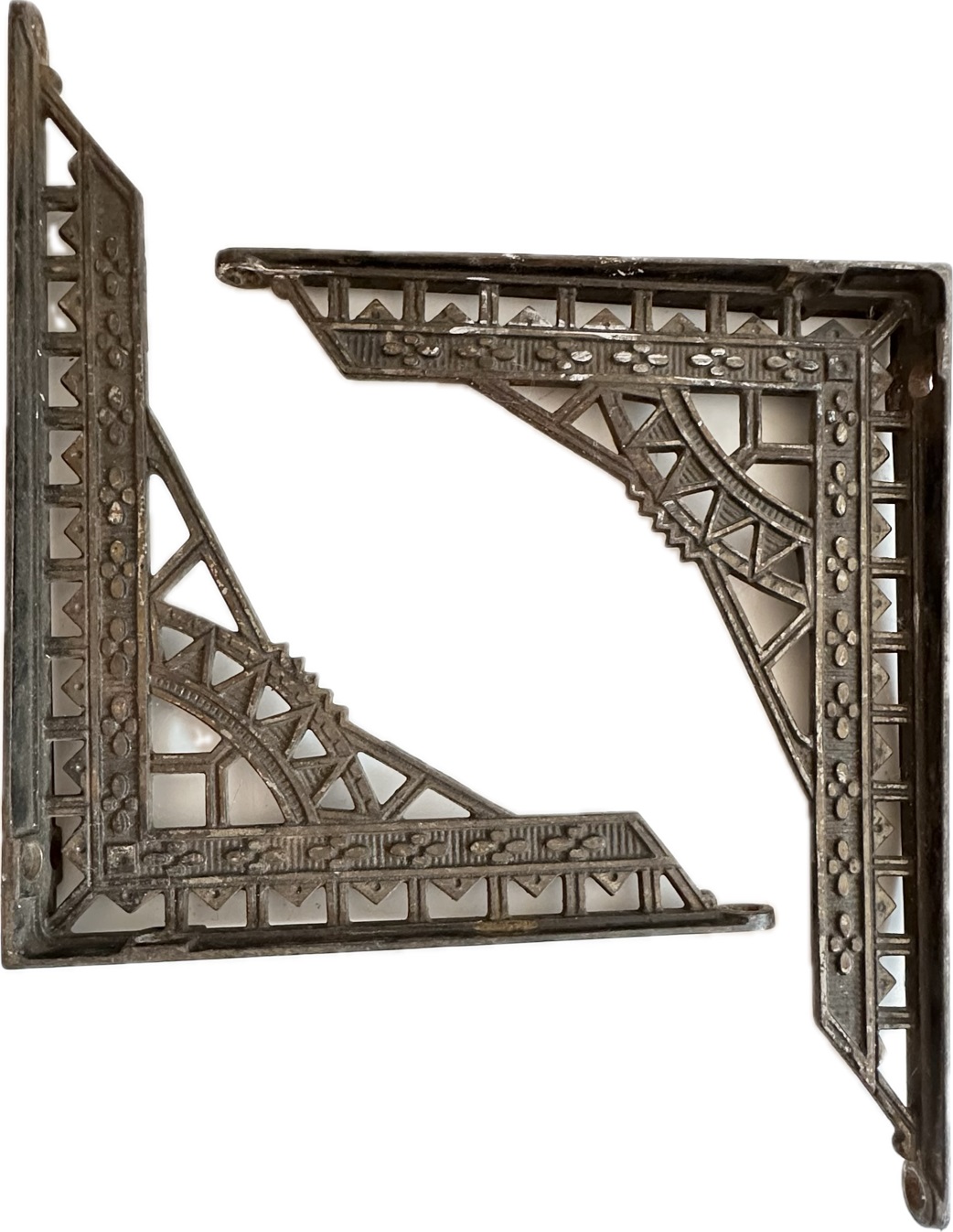 Historic Houseparts, Inc. > Pair of Antique Cast Iron Shelf Brackets by ...