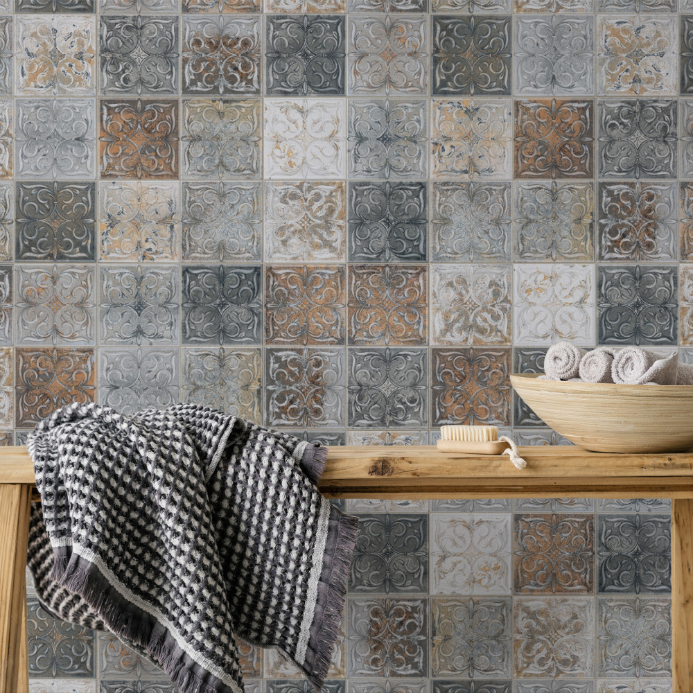 Historic Houseparts, Inc. > Antigua Tile Collection > Antigua Lis Mix ...