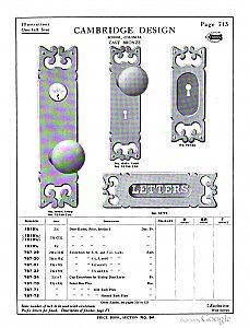 Historic Houseparts, Inc. > Antique Door Plates > Antique Cast Bronze ...