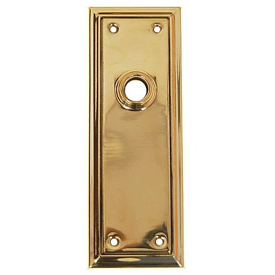 Historic Houseparts, Inc. > Door Plates > Solid Brass Door Plate - No ...