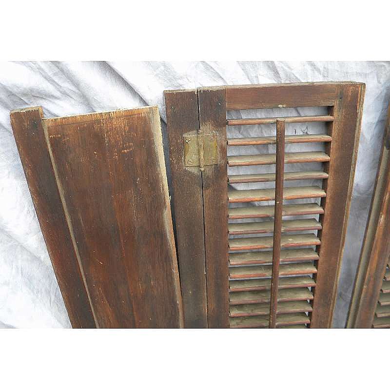 Historic Houseparts, Inc. > Pair of Antique Pine Interior Shutters